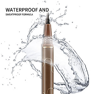 Boobeen Eyeliner Liquid Liner, Black Eyeliner Pen Waterproof with Felt Tip, Ink Liner Eye Liner Long Lasting, Quick Drying