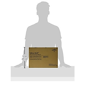 Medline Ultrasoft Dry Baby Wipes, Gentle Disposable Cleansing Cloths, 500 Count, Dry Wipe Size is 10 x 13 inches, Great for Sensitive Skin and can be used as Baby Washcloths, Incontinence Wipes