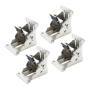 Holibanna 4pcs Shelf Bracket Right Angle Bracket l Brackets for Shelves Folding Legs for Table Folding Bracket Shelf Supports Furniture Leg Folding Hinge Folding Chair Folding Table