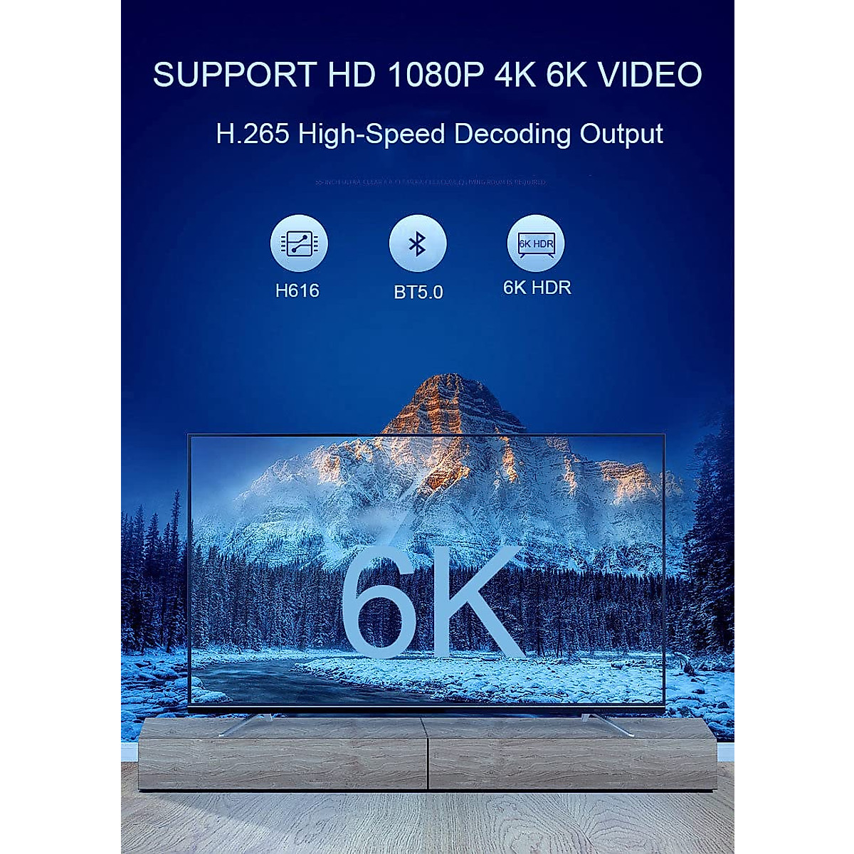 Android10 TV Box Smart TV Box Set Top Box with Mini Wireless Backlit Keyboard /4G RAM 32G ROM/USB 3.0/ Ultra HD 4K/6K /HDR 10+/ Dual Band WiFi 2.4 /5.8GHz /BT4.2