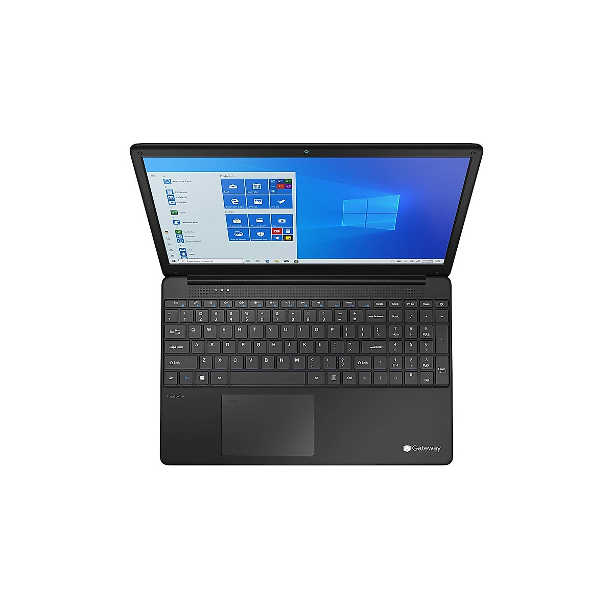 2021 Newest Gateway 15.6" FHD Ultra Slim Laptop, AMD Ryzen 5 3450U (Better Than i7-8565U), 16GB RAM, 256GB SSD, THX Audio, Fingerprint Scanner, Webcam, HDMI, WiFi, Windows 10 Home, Black+Oydisen Cloth