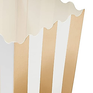 Juvale 60 Pack Mini Popcorn Boxes for Party, Gold Popcorn Containers for Movie Night Decorations (3 x 4 In)