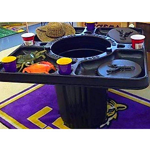 BayTec Crawfish Table - Plastic Barrel Table Top for BBQs or Seafood Boils