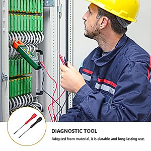 iplusmile Multimeter Tester Test Leads Test Probe Pins Multimeter Probes Tips, Extended Fine Point Tip Adapter Set Electronic Test Lead for Banana Plug Multimeter 2mm, 2pcs