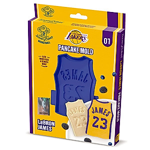 ZaveryCakes NBA: LeBron James #23- Los Angeles Lakers - Pancake and Eggs Breakfast Silicone Mold