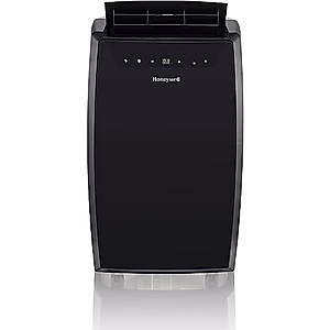 Honeywell Classic Portable Air Conditioner with Dehumidifier & Fan, Cools Rooms Up to 500 Sq. Ft., Black