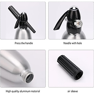 ALIMOTA Soda Streaming Machine - Carbonated Water Machine with CO2 Tanks, Sparkling Water Maker, Soda Water and Cocktail Maker Machine, All-in-one Soda Maker Solution(Silver)