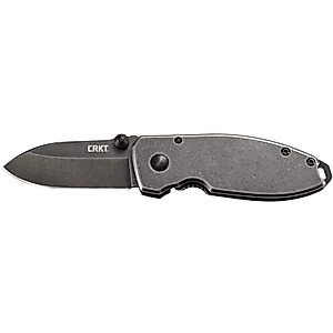 CRKT Squid Folding Pocket Knife: Compact EDC Straight Edge Utility Knife with Stainless Steel Blade and Framelock Handle & Smith's Abrasives PP1 hunting-knife-sharpeners 3.5" x 1" x 0"