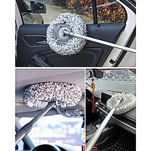 Mops for Floor Cleaning, 360° Rotatable Adjustable Cleaning Mop, Reusable Spin Mop Cloth, 2022 New Telescopic Microfiber Dust Wall Cleaner Mop, For Wall, Ceiling, Window And Baseboard Cleaner