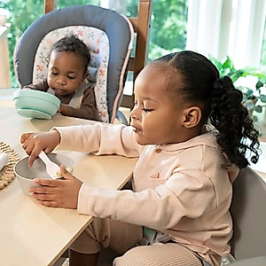 Ingenuity Full Course 6-in-1 High Chair - Baby to 5 Years Old, 6 Convertible Modes, 2 Dishwasher Safe Trays - Milly
