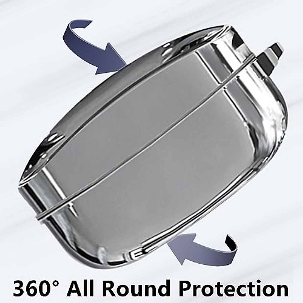 Sony WF-1000XM4 Case Cover, Soft Silicone Protective Case Lmitation Stainless Steel Color Skin for Sony WF-1000XM4, Shockproof, Sony WF-1000XM4Earbuds Case, Wireless Charging