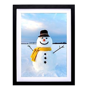 WKDP 16x20 Diamond Painting Frame 40x50cm Diamond Art frames, Display Pictures16x20inch / 40x50cm Without Mat or 14x18inch / 35x45cm With Mat, Solid Wood Frame Black (FK005)