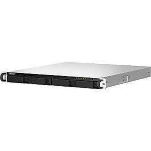 QNAP TS-464U-RP-8G-US 4 Bay High-Speed Rackmount Dual-2.5GbE NAS Intel® Celeron® N5105/N5095 CPU, 8GB DDR4 Memory and 2.5GbE (2.5G/1G/100M) Network Connectivity (Diskless)