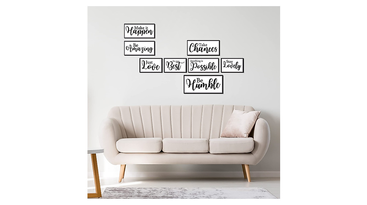 Leinuosen 25 Pcs Vinyl Wall Quotes Stickers Inspirational Quotes Decal ...