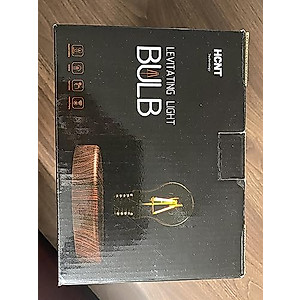 HCNT Levitating Bulb Lamp Magnetic Floating LED Light Desk Lamp Table lamp Night Light, 360 Degree Wireless Automatic Rotating Light for Unique Gifts Room Home Office Decor