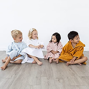 Natemia Organic Hooded Poncho Towel – Ultra Soft and Absorbent Cloud Touch Cotton Kids Cover-Up