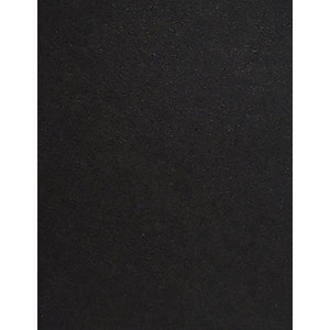 Black Licorice Cardstock Paper - 8.5 X 11 Inch 100 Lb. Heavyweight Cover -25 Sheets From Cardstock Warehouse