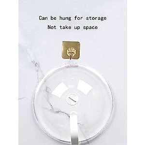 WENWELL Microwave Splatter Cover for Food,Clear Microwave Splash Guard Cooker lid with Handle,Dish bowl Plate Serving Cover Home Kitchen Essential,BPA-Free,Saft Plastic