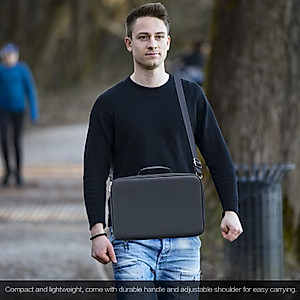 Carrying Case for Meta for Quest 3 Oculus for Quest 2 Advanced All-in-One Virtual Reality Headset/Touch Controllers/Elite Strap VR2 Accessories with Silicone Face Cover, Lens Protector (No Device)