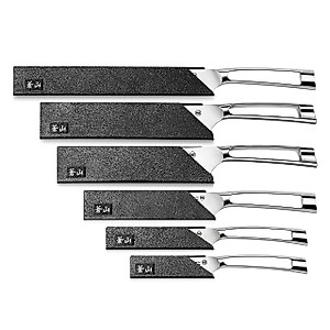 Cangshan 61741 6-Piece Knife Edge Guard Set, Black