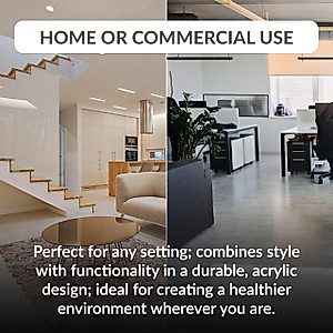 Prolux New Comfort 6 Stage UV, Ozone Generator Air Purifier Cleaner HEPA, Covers 3000 Feet, Acrylic, Home or Commercial Use, Adjustable, Powerful Fan, Portable