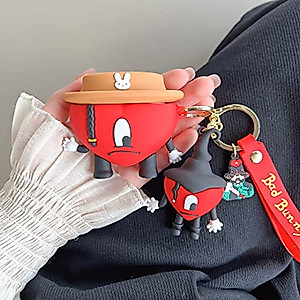 Un Verano Sin Ti AirPod case,Compatible Model:Airpod 3rd Generationb Case,Kawaii Bad Bun-ny Design,Cute Fun Fashion Cartoon Design Pattern Skin (Rabbit)