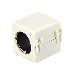 MECCANIXITY Ferrite Cores Cable Clips 19mm Square Type RFI EMI Noise Suppression Filter for Power Transmission, Audio Video Cable