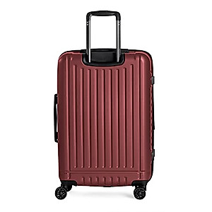 Ben Sherman Sunderland Spinner Travel Upright Luggage, British Red, 24-Inch Checked