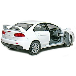 KiNSMART 2008 Mitsubishi Lancer Evolution X 1:36 Scale 5" White