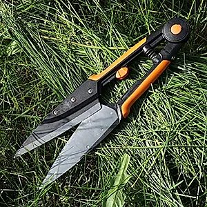 Kings County Tools Grass and Topiary Shears | Classic 6” Spring Blades | Razor Sharp | Rubberized Grips on Plastic Handles | Easy to Open and Snip Clippers