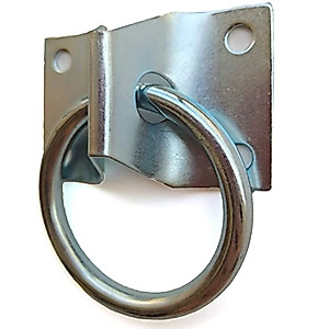 SUKEYME Cross Tie Ring for Horses, Block Tie Ring for Horse Stall/Stable, Tie Down Horse Barn Supplies (4 Pack)