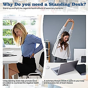 Vongrasig Height Adjustable Electric Standing Desk, 48 x 24 Inches Home Office Stand Up Table Computer Workstation with Splice Table Board & Memory Controller (White Frame + White Desktop)