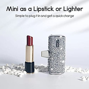 iWALK Small Portable Charger Power Bank 4500mAh Ultra-Compact Cute Shiny Battery Pack Compatible with iPhone 14/14 Plus/14 Pro Max/13/13 Mini/13 Pro Max/12/12 Mini/12 Pro/11/XR/XS/X/8/7/6, Silver