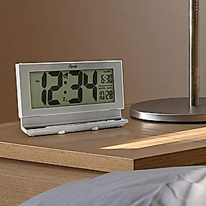Equity’s 2” Digital LCD Alarm Clock with Night Vision Model# 30041 Silver