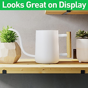 Indoor Watering Can with Long Spout - 35oz White Watering Can for Indoor Plants - Cute Watering Can Indoor - Small Watering Can for Indoor Plants - Indoor Plant Watering Can - Houseplant Watering Can