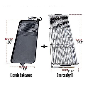 Wood Fire Pits Outdoor Outdoor Garden Barbecue Table - Wood Burning Fire Pit, Backyard Patio Table and Chair Set, Heavy-Duty BBQ Cooking Table, with 6 Chairs