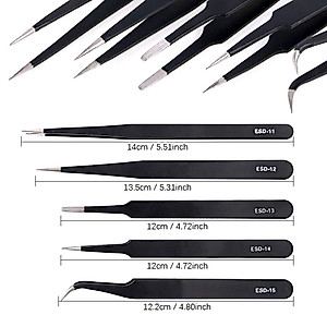 Keadic 26-Pieces Professional Gundam Modeler Basic Tools Craft Set Hobby Building Tools Kit with Box for Basic Model Building