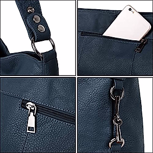 YALUXE Genuine Leather Shoulder Bag Stylish Womens Crossbody Travel Top-Handle