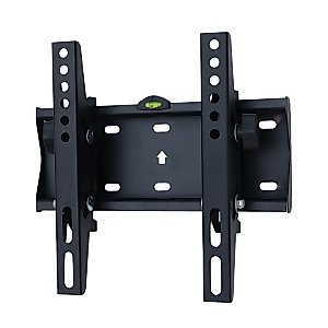 MAXXIVO Tilt TV Wall Mount Bracket for 17-43 inch TVs, Max VESA 200 x 200mm and 66 lbs Load Capacity, Compatible with Single/8" Wood Studs, Space-Saving Low Profile Design, Bubble Level Included