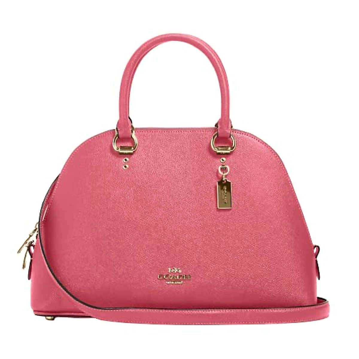 Coach Cross grained Leather Katy Satchel (IM Watermelon)