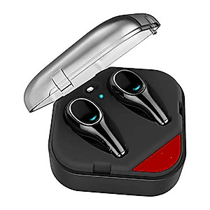 TBIIEXFL Headphones Earbuds Mini Earphones in-Ear Stereo Sound Noise Cancelling 2 Built-in Mic Earphones Charging Case Compatible All Devices (Color : OneColor)
