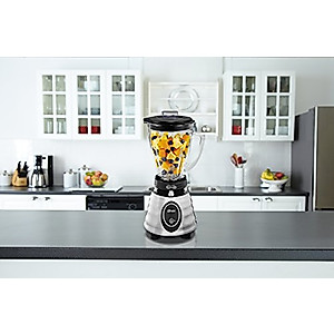 Oster BPCT02-BA0-000 6-Cup Glass Jar 2-Speed Toggle Beehive Blender, Brushed Stainless