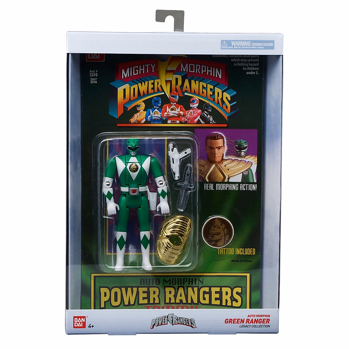 Power Rangers Auto Mighty Morphin Tommy Action Figure