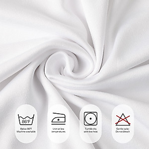 Fixwal 6FT Fitted Tablecloth, 2 Pack Table Covers for 6 Foot Tables, Table Cloth Rectangle Table, White Spandex Table Cover (72L x 30W x 30H Inch)