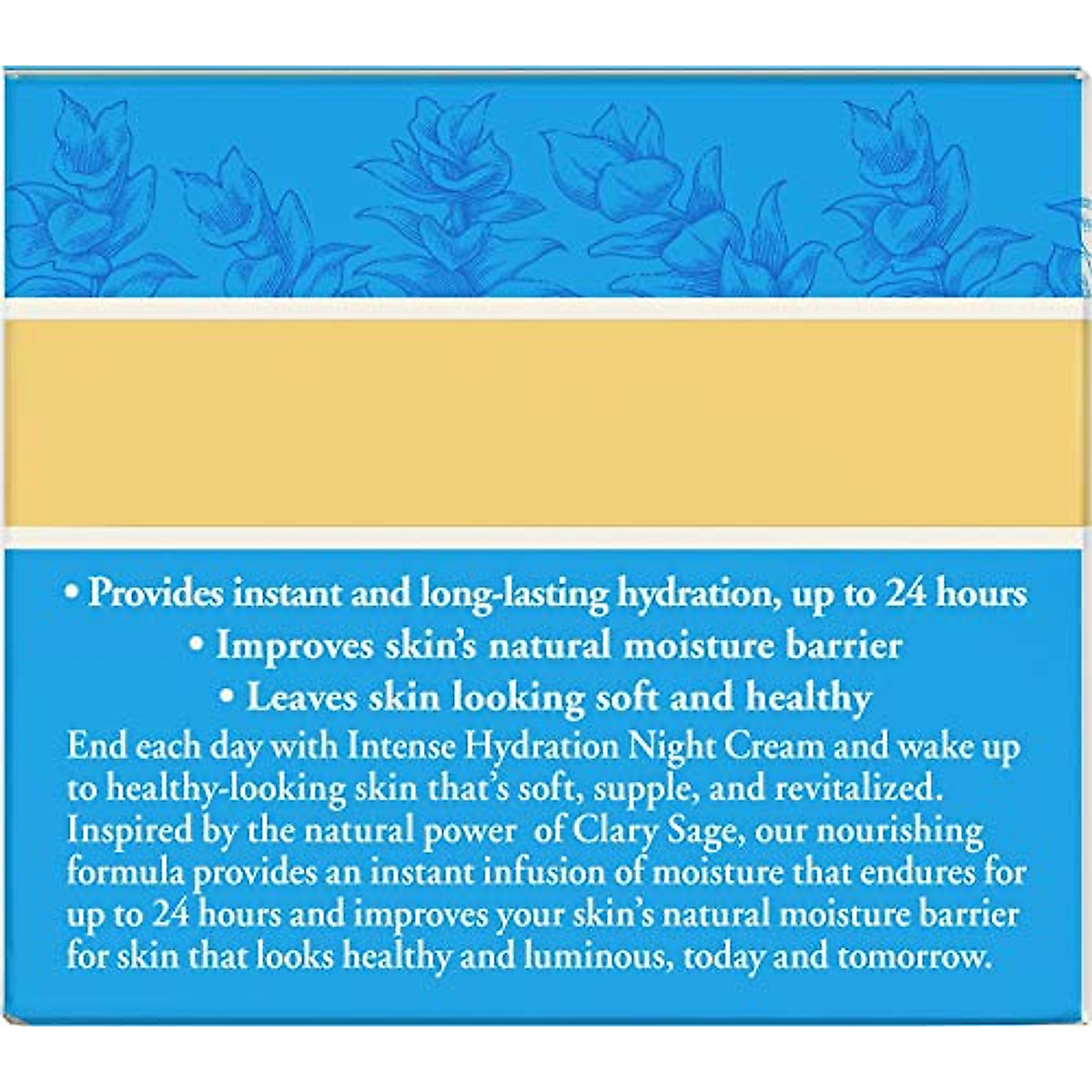 Burt's Bees Intense Hydration Night Cream, Moisturizing Night Lotion, 1.8 Oz (Package May Vary)