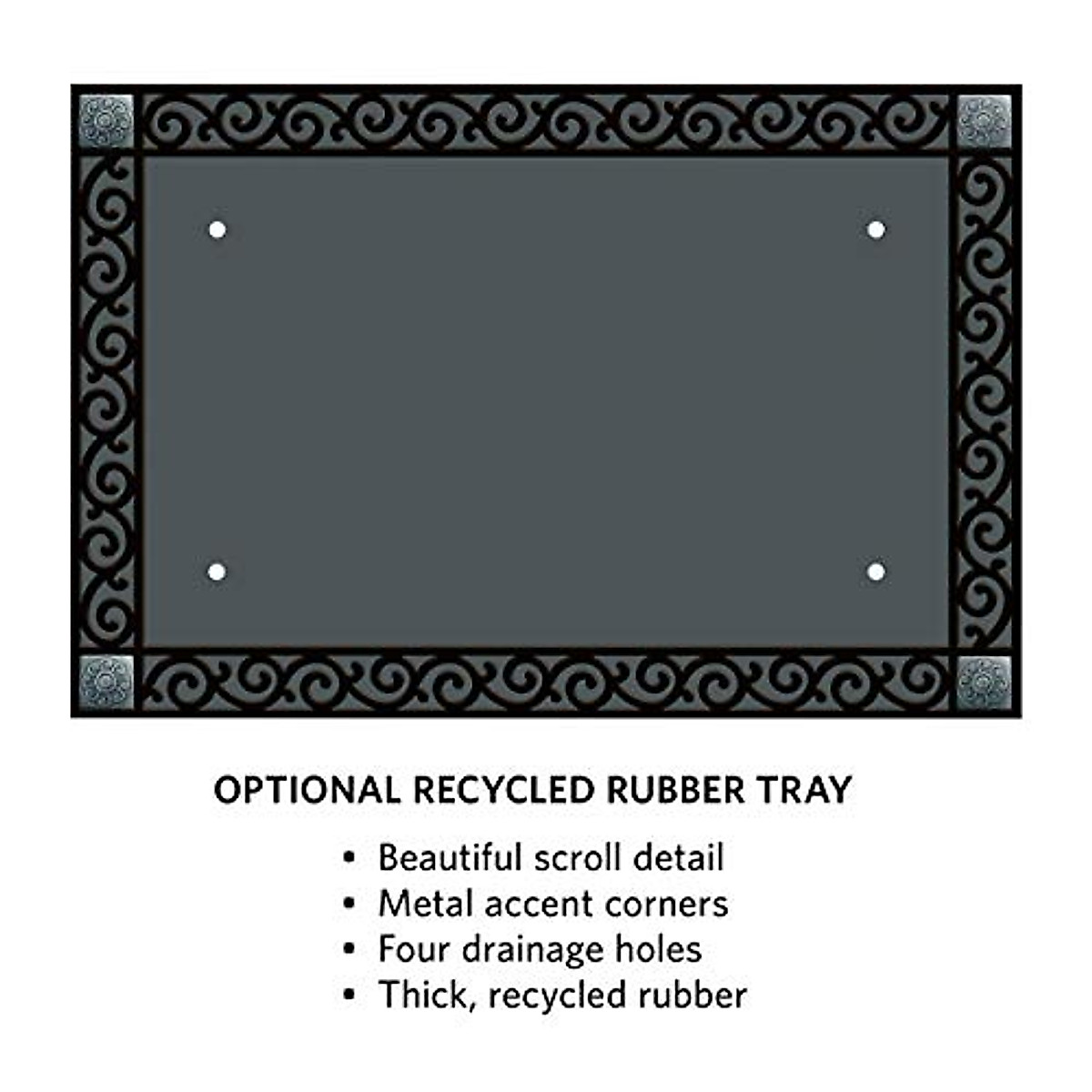 Studio M MatMates Happy Bluebirds Decorative Floor Mat Indoor or Outdoor Doormat with Eco-Friendly Recycled Rubber Backing, 18 x 30 Inches