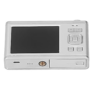 Digital Camera, Compact Digital Camera 50MP and 30MP 2 IPS Screen for Home (Silver)