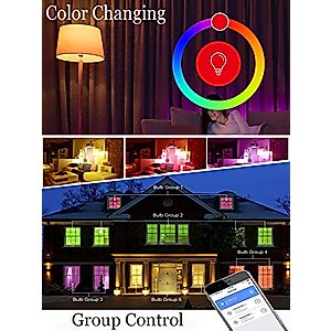 ZigBee E12 Smart Light Bulbs, CMARS LED Candle Bulb Compatible with Alexa, SmartThings Hub, Echo Plus (2nd), Dimmable and RGB Color Changing, 320Lm, Hub Required （3 Pack）