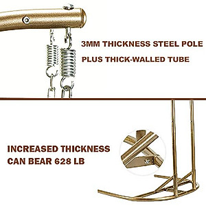 JOYBASE 2-Person Hanging Chair with Stand, Hanging Egg Chair, Wicker Rattan Hanging Chair with Cushion for Indoor Outdoor Garden Patio