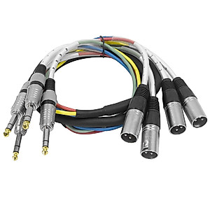 Seismic Audio - SAXT-8x15M - 8 Channel 15' XLR Male to 1/4" TRS Snake Cable